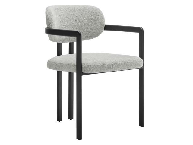 Click here for Elio Barrel Fabric and Metal Dining Chair by Modwa... prices