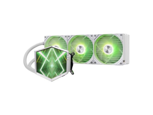 Click here for TRYX Stage 360 ARGB White 360mm AIO Dual 4.0 Scree... prices