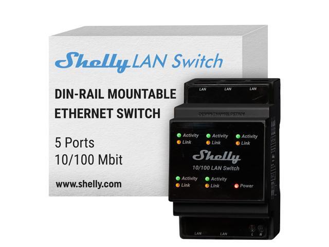 Click here for Shelly LAN Switch 5 Port RJ45 10/100 Mbps Fast Eth... prices