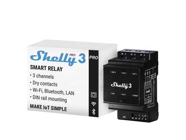Click here for Shelly Pro 3 Professional 3-channels DIN rail smar... prices