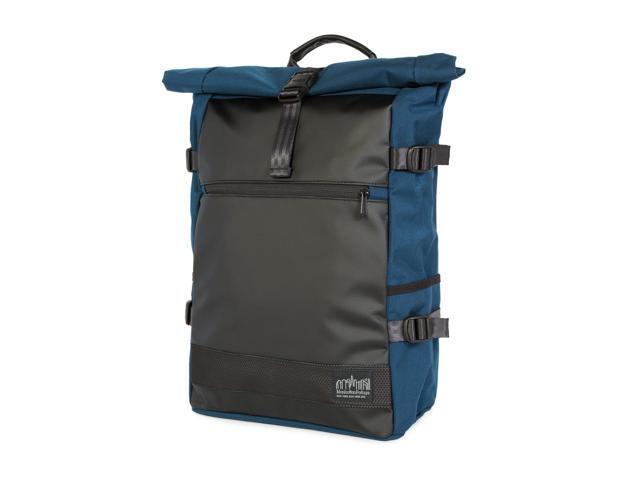 MANHATTAN PORTAGE PROSPECT BACKPACK VER.2  ROLL TOP DESIGN BACKPACK  SPACIOUS MAIN COMPARTMENT BACKPACK WITH PADDED LAPTOP SPACE  NAVY