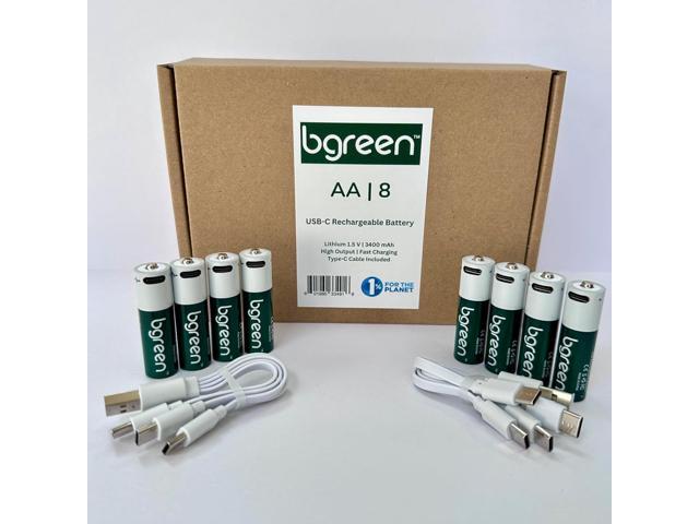 Click here for bgreen USB-C Rechargeable AA Batteries  8 Pack  34... prices