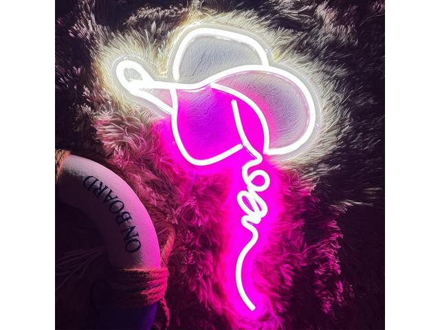 Click here for Cowgirl Hat LED Neon Sign Super Bright Acrylic Dim... prices