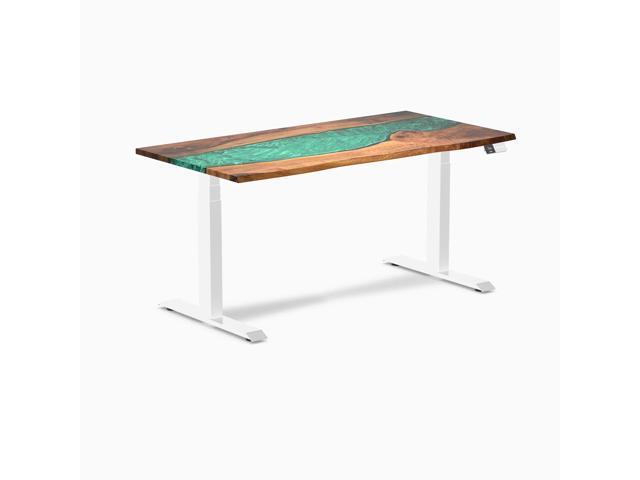 Click here for Desky Dual Resin Hardwood Sit Stand Desk - Natural... prices