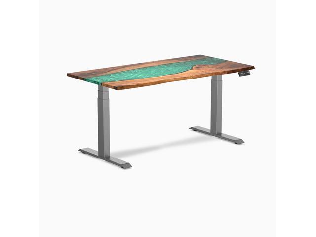 Click here for Desky Dual Resin Hardwood Sit Stand Desk - Natural... prices