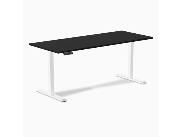 Click here for Desky Single Sit Stand Gaming Desk - Black / 70.9... prices