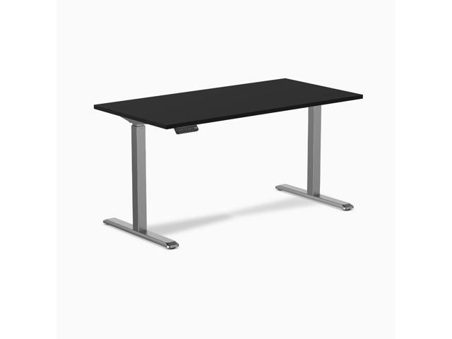 Click here for Desky Single Sit Stand Desk - Black / 59x29.5 / Sp... prices