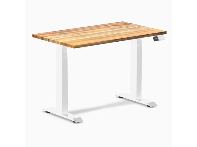 Click here for Desky Dual Mini Hardwood Sit Stand Desk - Teak / 4... prices