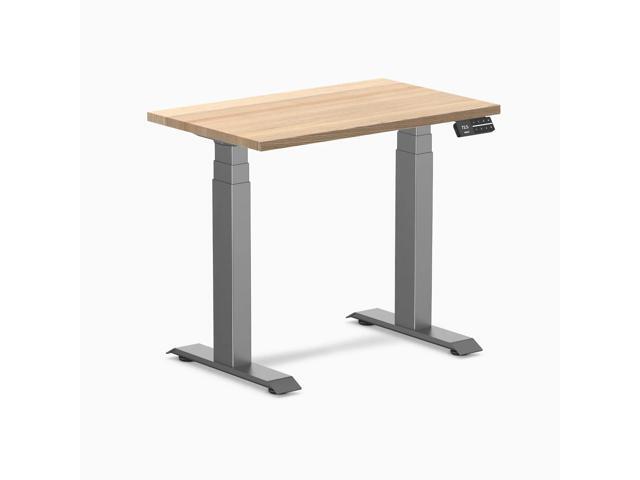 Click here for Desky Dual Mini Hardwood Sit Stand Desk - White As... prices