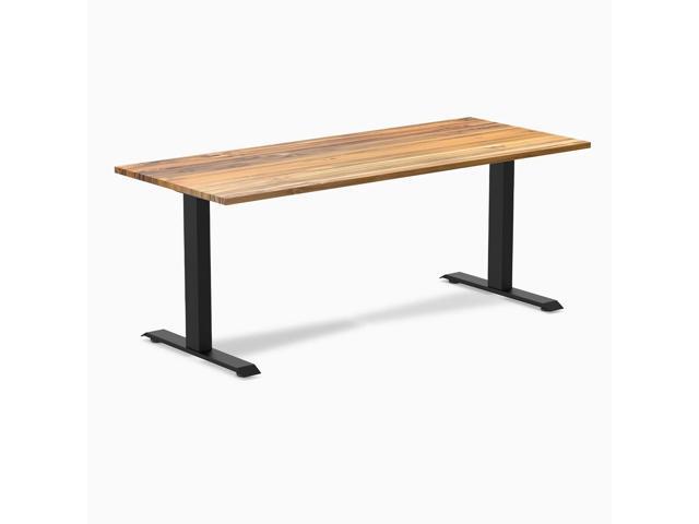 Click here for Desky Zero Hardwood Office Desk - Teak / 72 x 30 i... prices