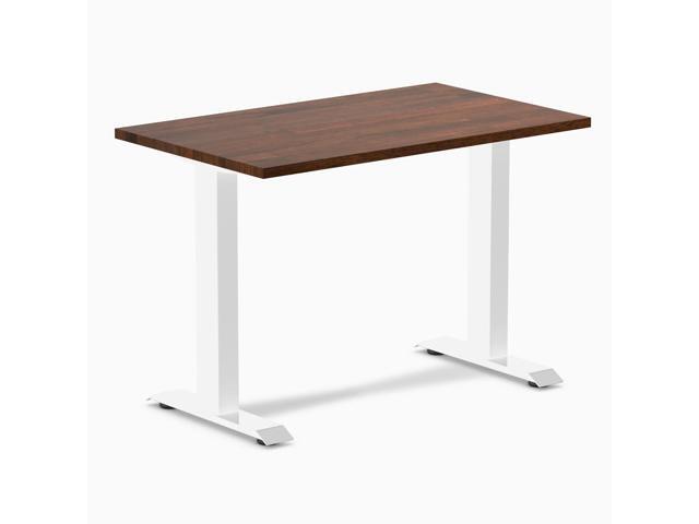 Click here for Desky Zero Mini Rubberwood Office Desk - Red Walnu... prices