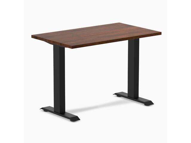 Click here for Desky Zero Mini Rubberwood Office Desk - Red Walnu... prices