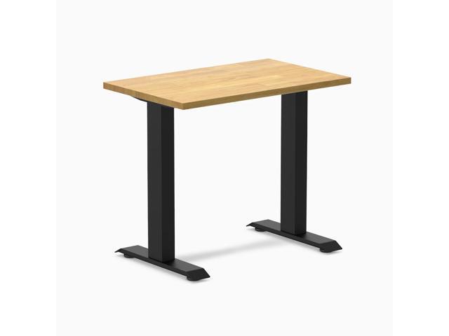 Click here for Desky Zero Mini Rubberwood Office Desk - Light Oak... prices
