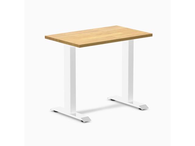 Click here for Desky Zero Mini Rubberwood Office Desk - Light Oak... prices