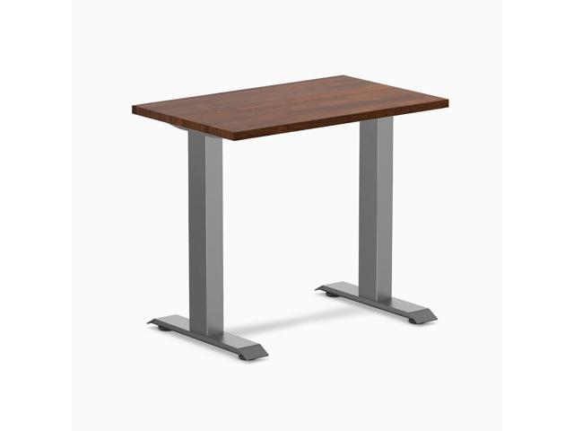 Click here for Desky Zero Mini Rubberwood Office Desk - Red Walnu... prices