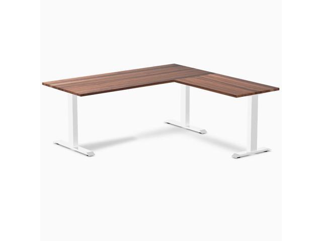 Click here for Desky Zero Hardwood L-Shape Office Desk - Walnut /... prices