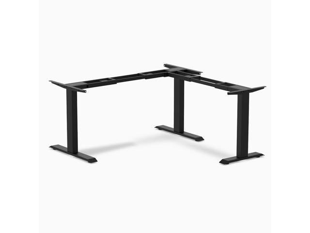 Click here for Desky Zero Fixed L-Shape Desk Frame - Matte Black prices