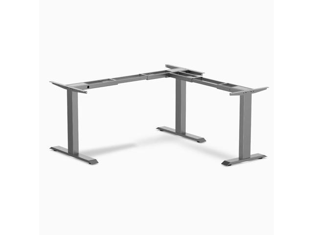 Click here for Desky Zero Fixed L-Shape Desk Frame - Space Gray prices