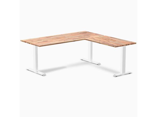 Click here for Desky Zero Softwood L-Shape Office Desk - Acacia /... prices