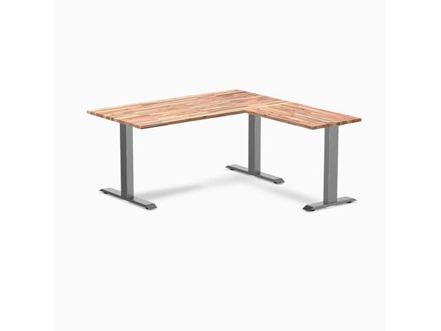 Click here for Desky Zero Softwood L-Shape Office Desk - Acacia /... prices