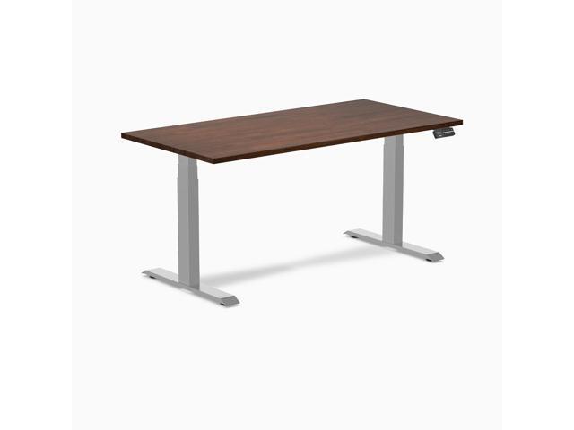 Click here for Desky Dual Rubberwood Sit Stand Desk - Walnut / 60... prices