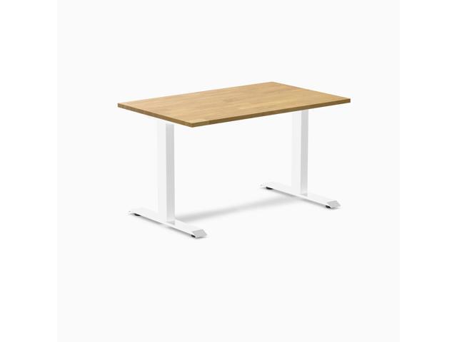 Click here for Desky Zero Rubberwood Office Desk - Light Oak / 48... prices