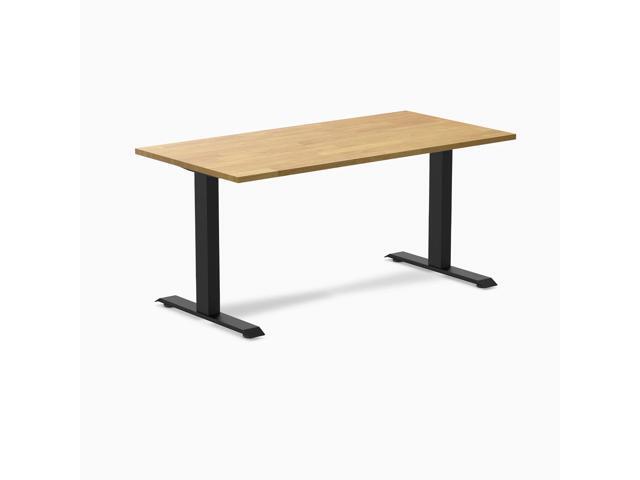 Click here for Desky Zero Rubberwood Office Desk - Light Oak / 60... prices