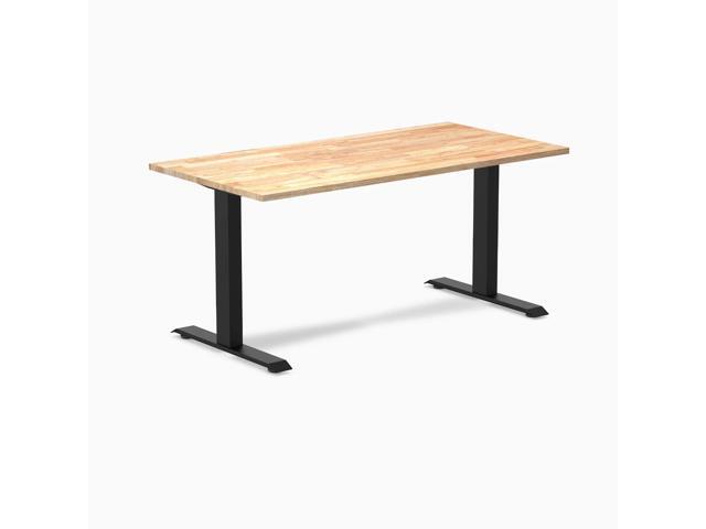 Click here for Desky Zero Rubberwood Office Desk - Natural Timber... prices