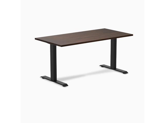 Click here for Desky Zero Rubberwood Office Desk - Dark Walnut /... prices