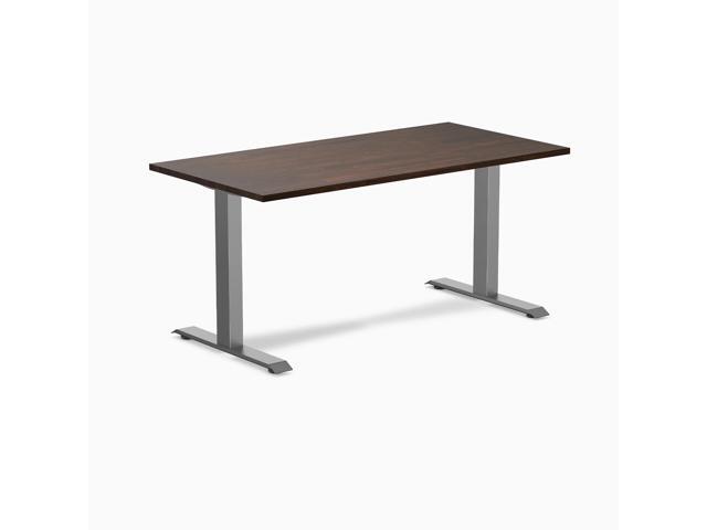 Click here for Desky Zero Rubberwood Office Desk - Dark Walnut /... prices