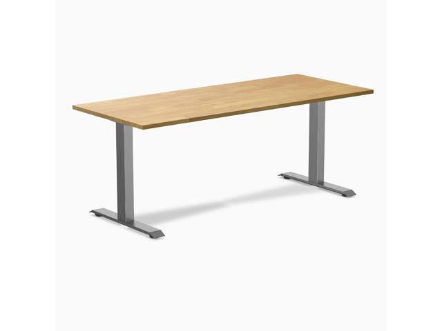 Click here for Desky Zero Rubberwood Office Desk - Light Oak / 72... prices