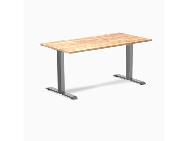 Click here for Desky Zero Rubberwood Office Desk - Natural Timber... prices