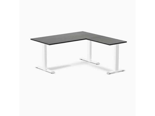 Click here for Desky Zero Bamboo L-Shape Office Desk - Dark Bambo... prices