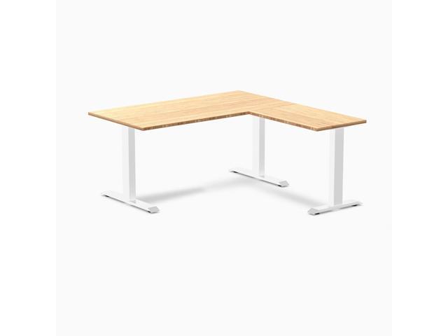 Click here for Desky Zero Bamboo L-Shape Office Desk - Bamboo / 6... prices