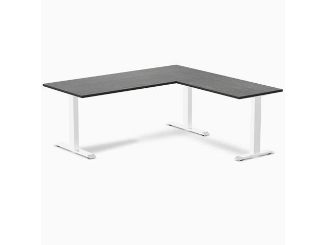 Click here for Desky Zero Bamboo L-Shape Office Desk - Dark Bambo... prices