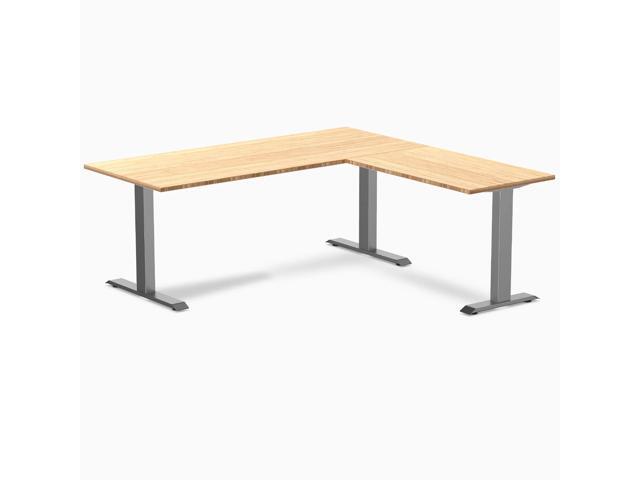 Click here for Desky Zero Bamboo L-Shape Office Desk - Bamboo / 7... prices