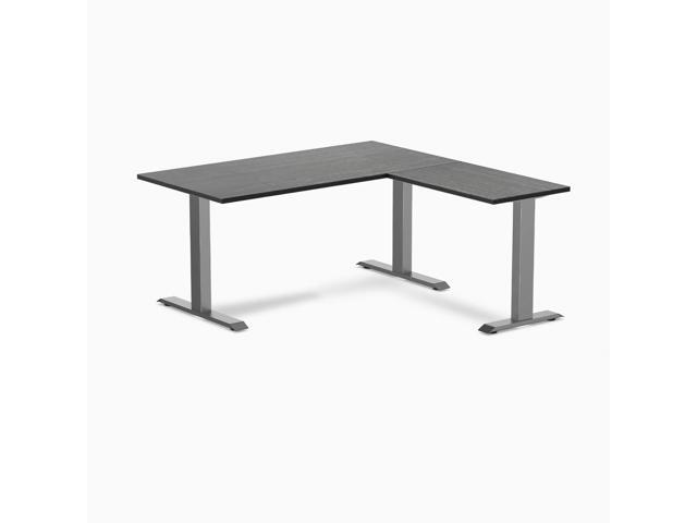 Click here for Desky Zero Bamboo L-Shape Office Desk - Dark Bambo... prices