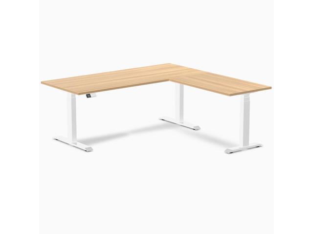Click here for Desky L-Shape Laminate Sit Stand Desk - Sublime Te... prices