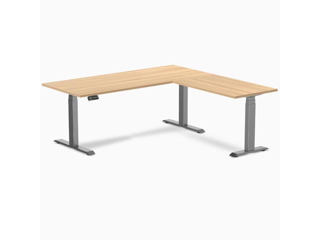 Click here for Desky Eco L-Shape Laminate Sit Stand Desk - Sublim... prices