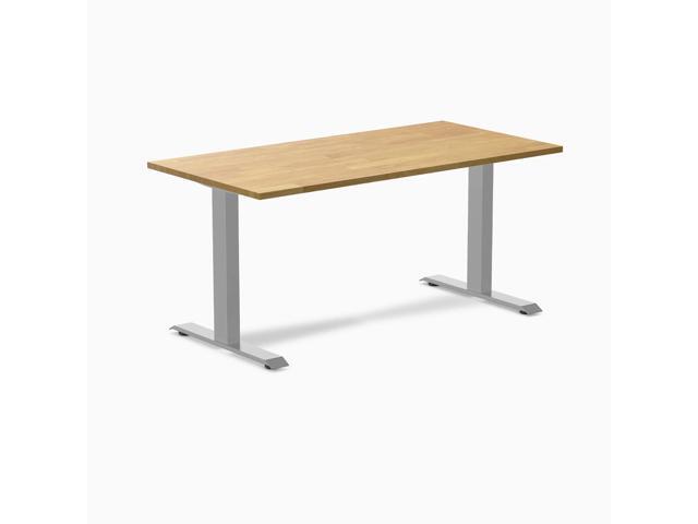 Click here for Desky Zero Rubberwood Office Desk - Light Oak / 60... prices