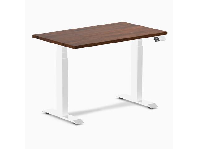 Click here for Desky Dual Mini Rubberwood Sit Stand Desk - Walnut... prices