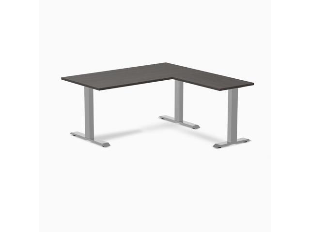 Click here for Desky Zero Laminate L-Shape Office Desk - Burnishe... prices