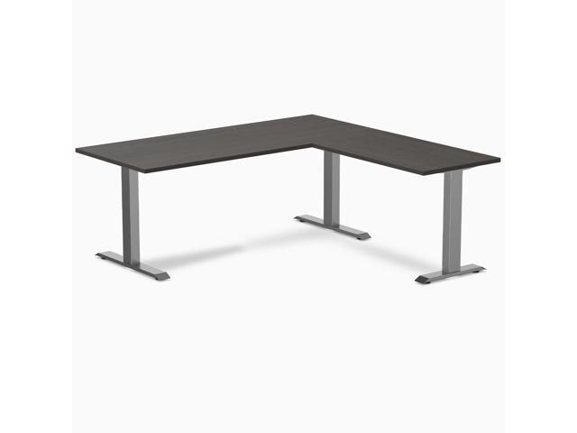 Click here for Desky Zero Laminate L-Shape Office Desk - Burnishe... prices