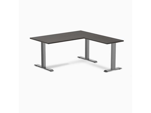 Click here for Desky Zero Laminate L-Shape Office Desk - Burnishe... prices