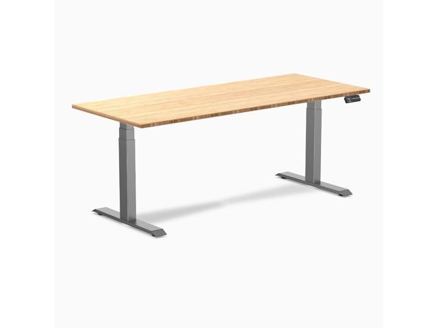 Click here for Desky Dual Bamboo Sit Stand Desk - Bamboo / 72 x 3... prices