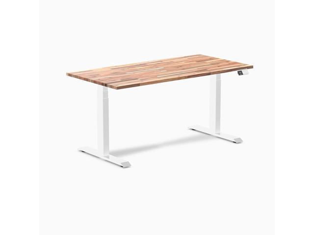 Click here for Desky Dual Softwood Sit Stand Desk - Acacia / 60 x... prices