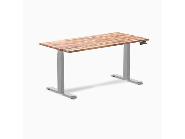 Click here for Desky Dual Softwood Sit Stand Desk - Acacia / 60 x... prices