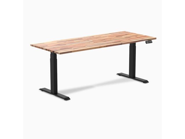 Click here for Desky Dual Softwood Sit Stand Desk - Acacia / 72 x... prices