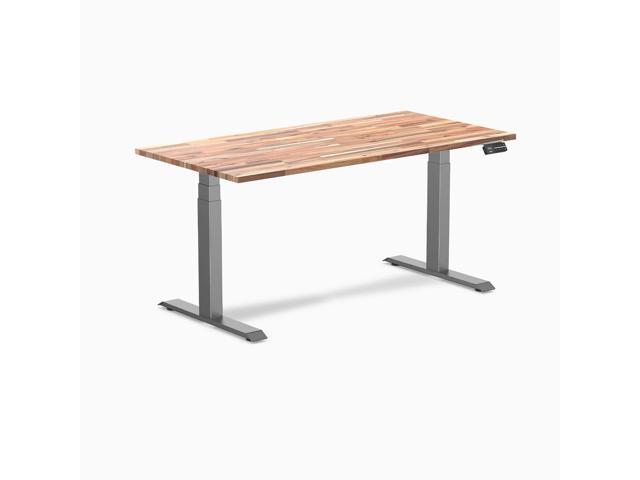 Click here for Desky Dual Softwood Sit Stand Desk - Acacia / 60 x... prices