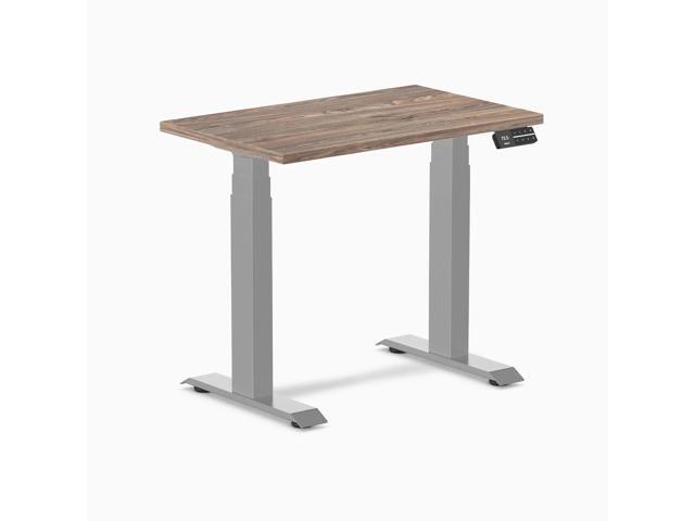 Click here for Desky Dual Mini Sit Stand Desk - Natural Walnut /... prices